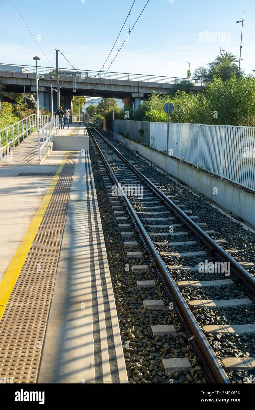 Benidorm Intermodal train station Stock Photo - Alamy