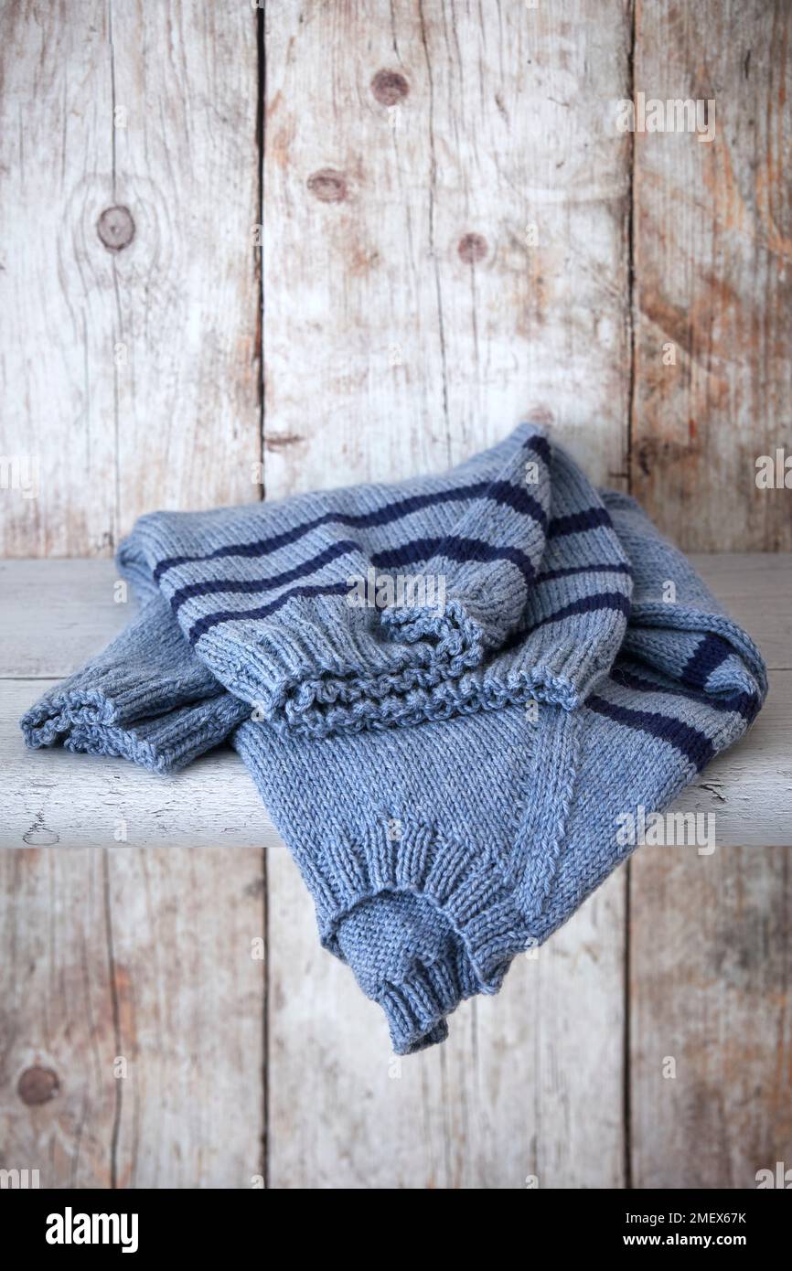 Men's Striped Jumper main shot Stock Photo - Alamy