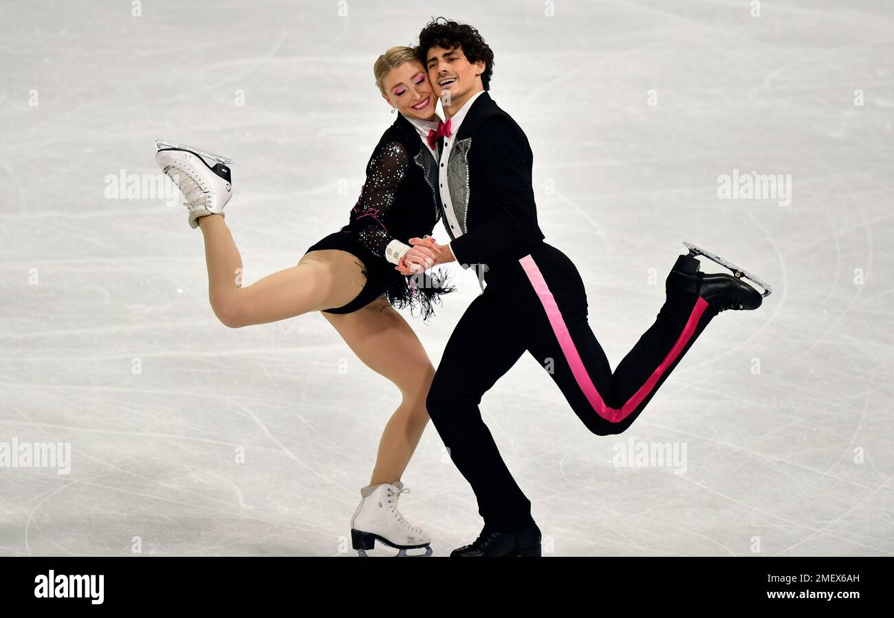 Piper Gilles and Paul Poirier of Canada perform during the Ice Dance ...