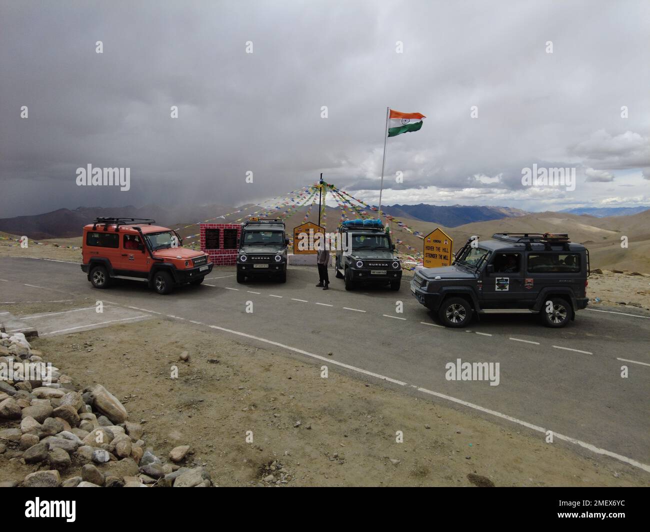 Ladakh, India - August 24th, 2022, Photo of High Mountain Pass in ...