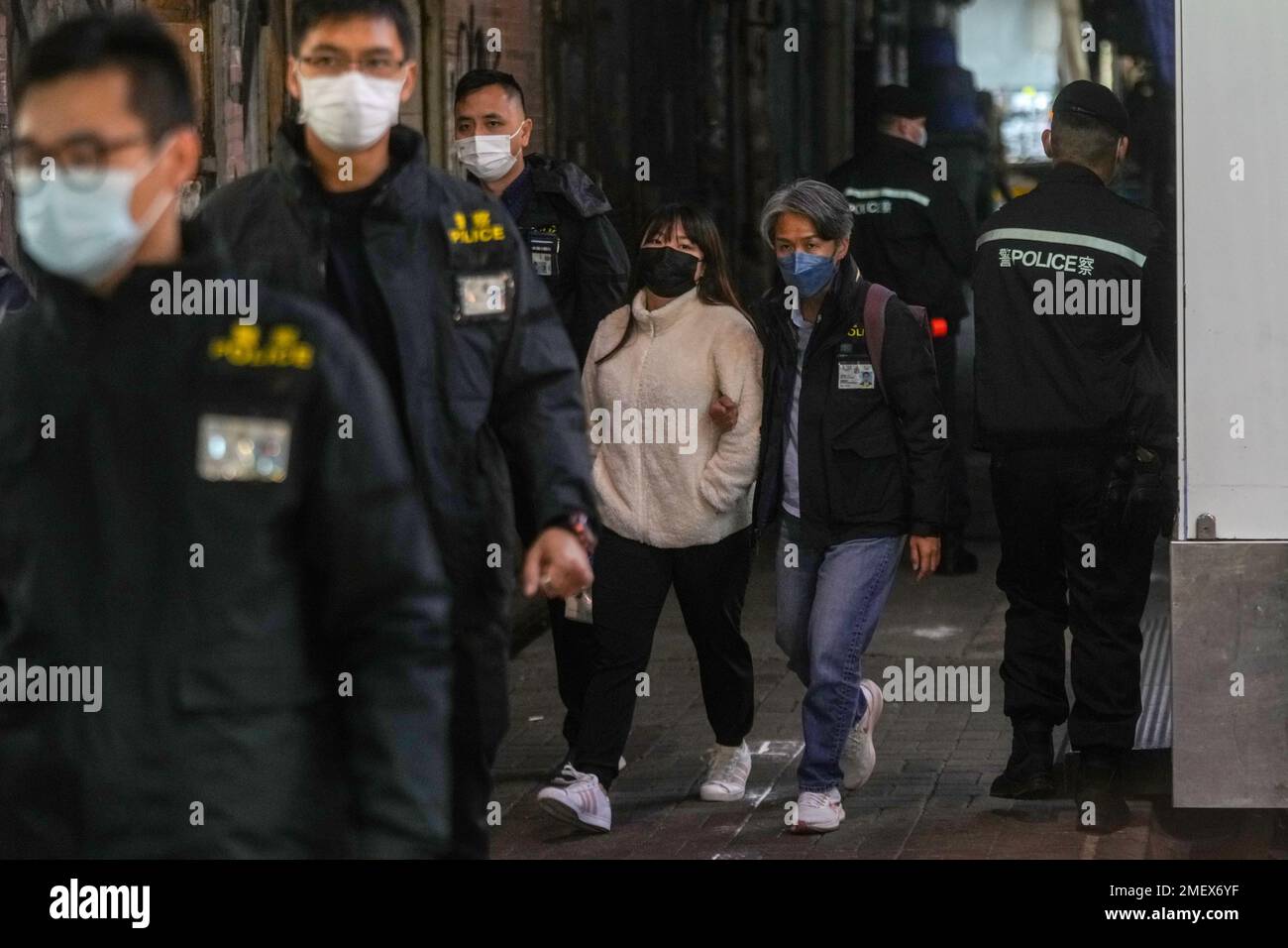 The officers of National Security Department and the Customs searched a ...