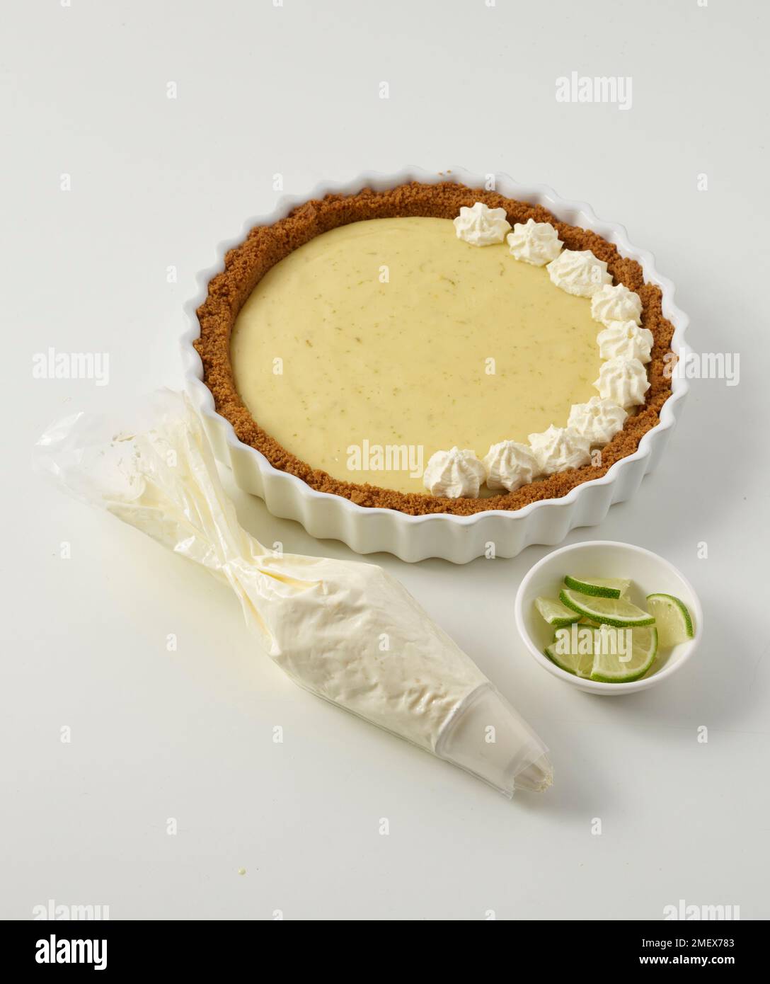Key Lime Pie Stock Photo - Alamy