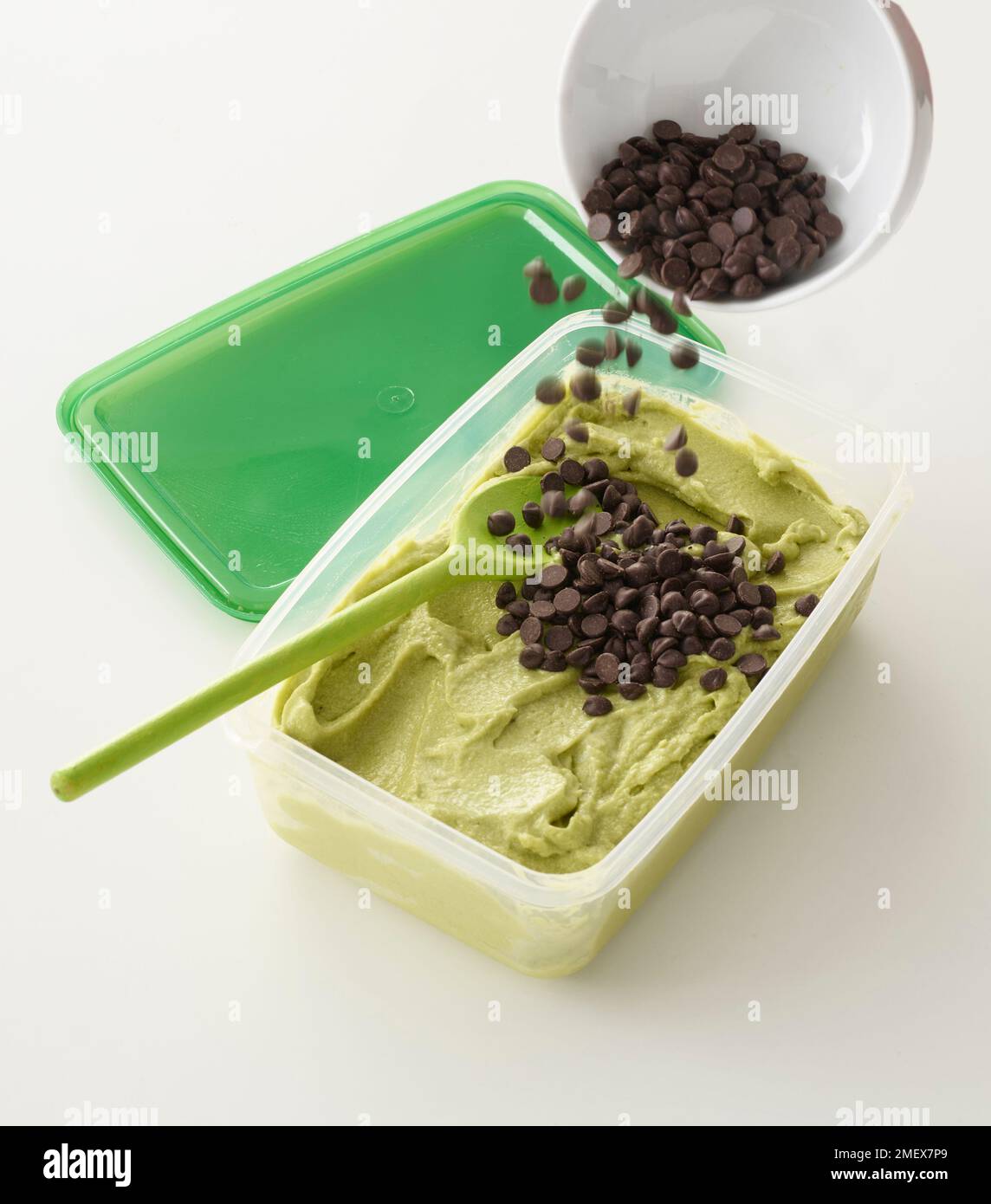 Avocado ice cream Stock Photo - Alamy