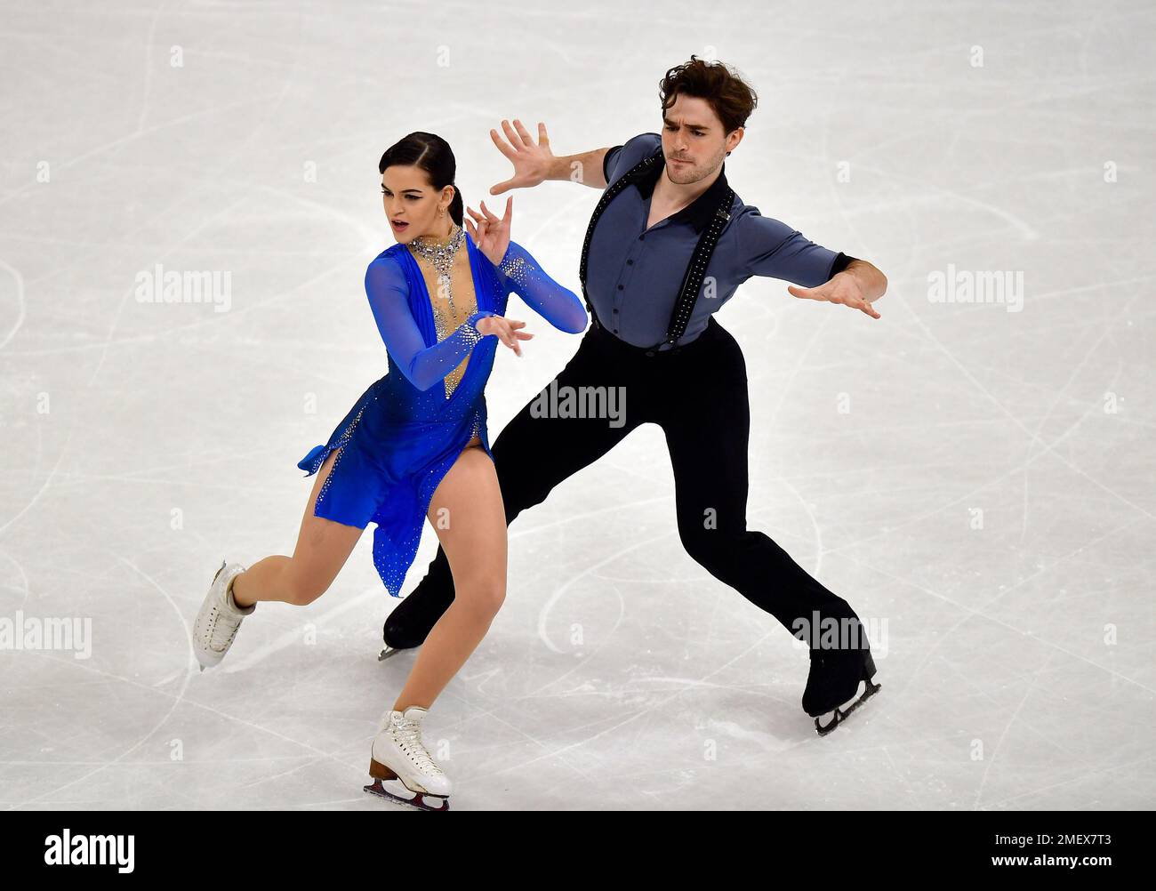 Shira Ichilov and Laurent Abecassis of Israel perform during the Ice ...