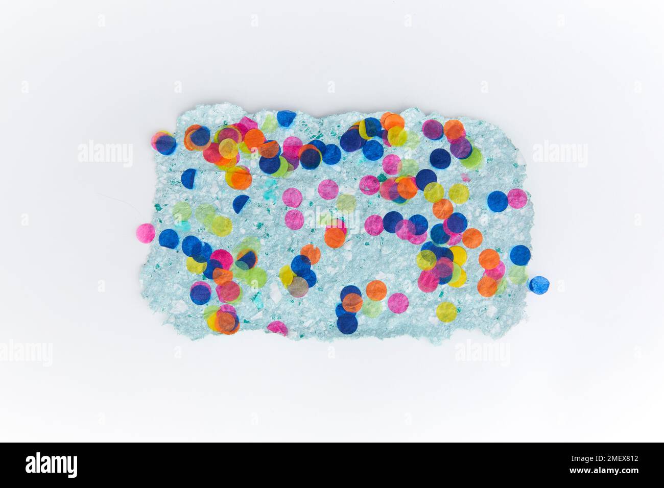 Homemade paper project - Paper confetti Stock Photo - Alamy