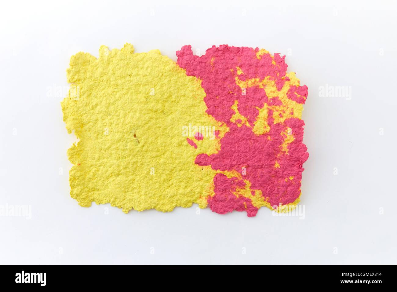 Homemade paper project - Marbled effect Stock Photo - Alamy