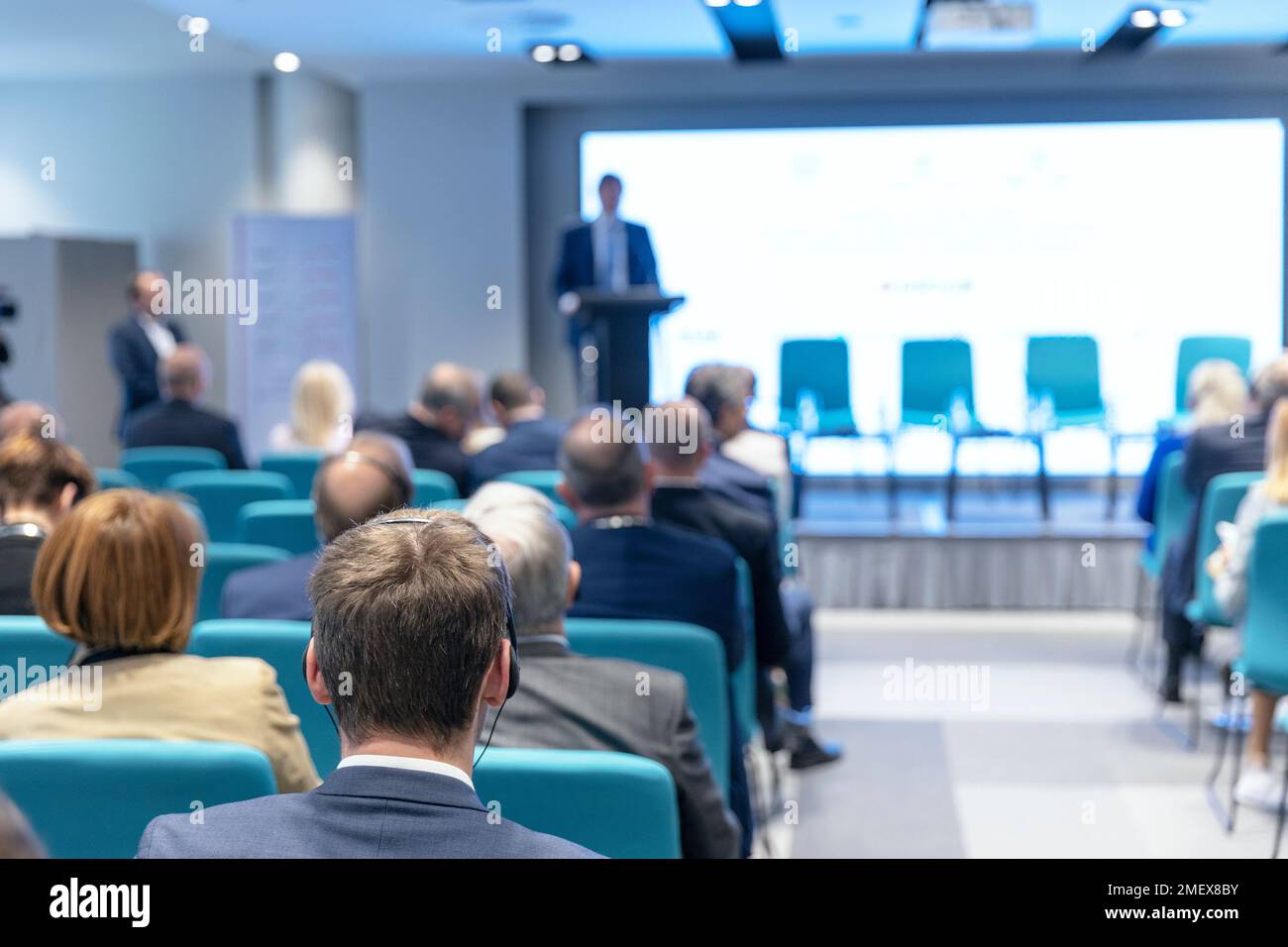 Business conference event or corporate presentation Stock Photo - Alamy