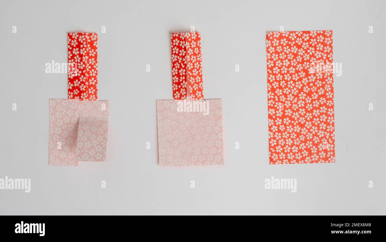 Paper helicopter on patterned paper Stock Photo - Alamy