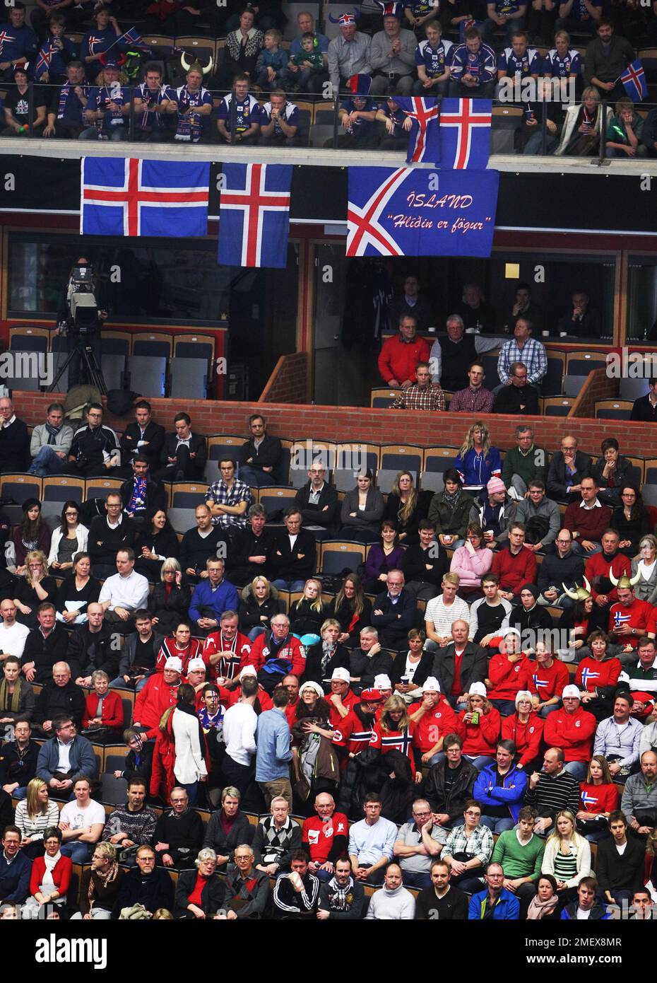 The 2011 World Men's Handball Championship, Cloetta Center, Linköping, Sweden. Iceland vs ...
