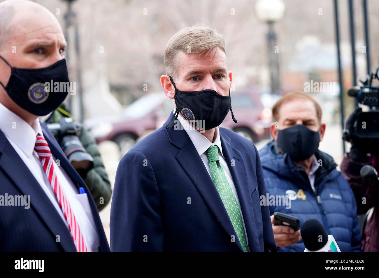 Boulder County, Colo., District Attorney Michael Dougherty, right, and ...
