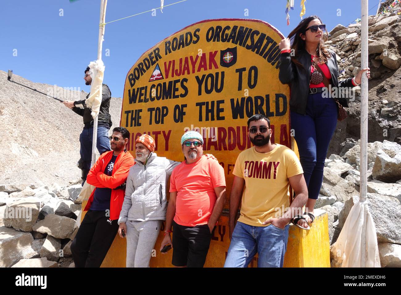 Ladakh, India - August 24th, 2022, Photo of High Mountain Pass in ...