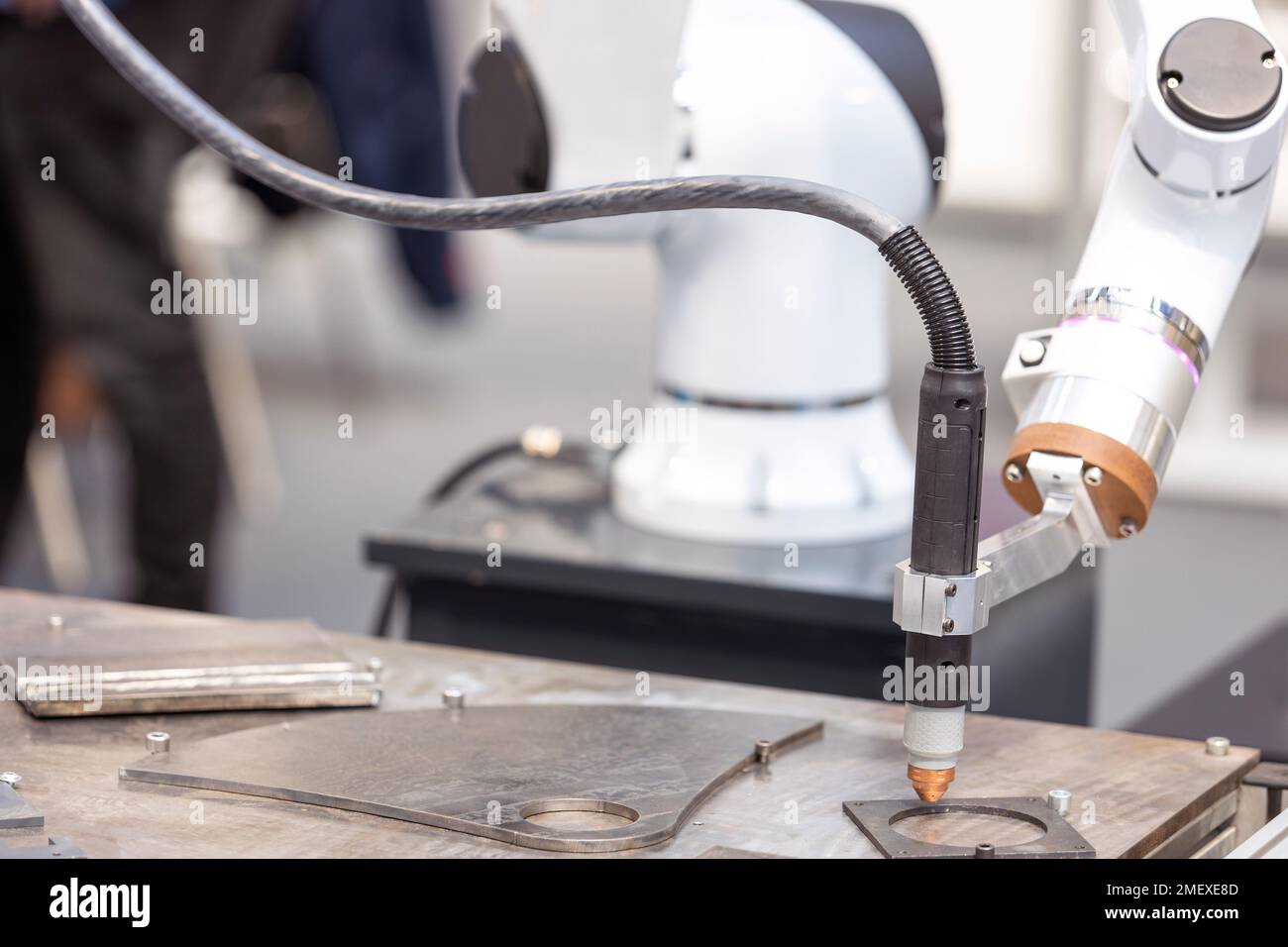 Robotic or robot welding arm Stock Photo - Alamy