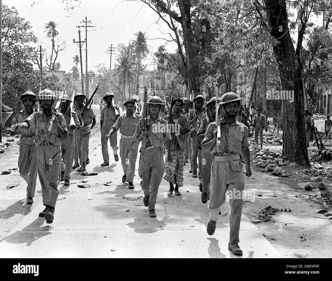 FILE - In this April 2, 1971, file photo, troops of Bangladesh Freedom ...