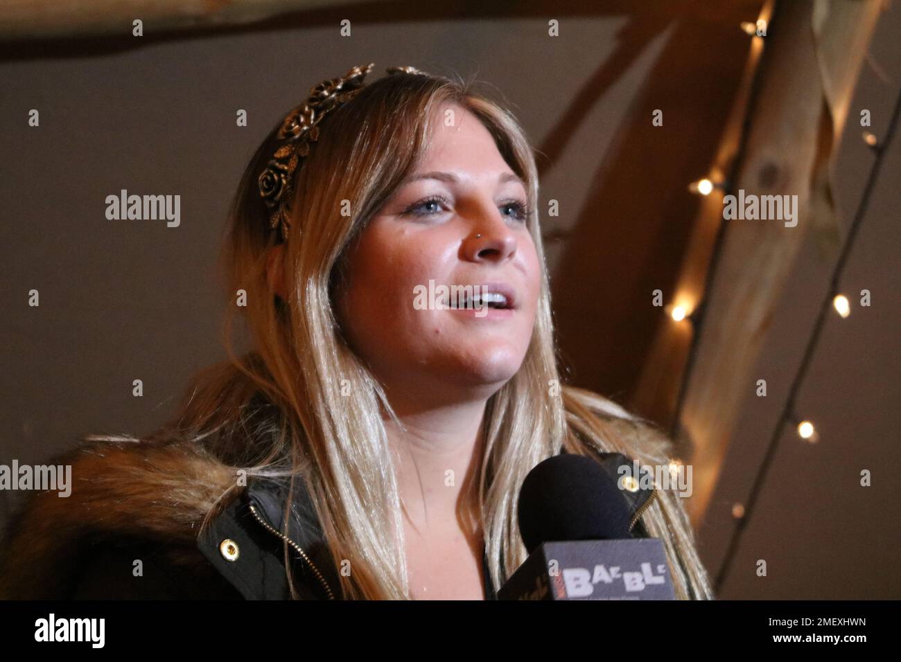 Rozes films a session in Brooklyn Stock Photo - Alamy