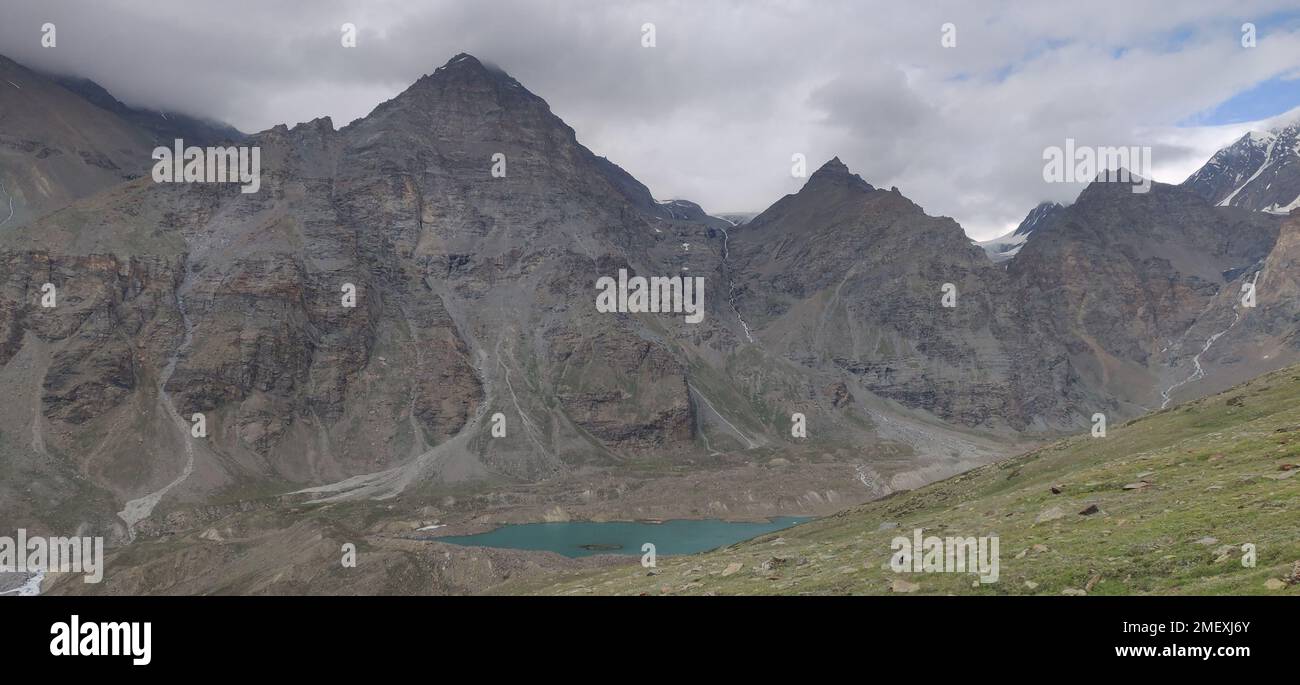 Himachal, India - July 10th, 2022 : Fantastic view of ghepan lake in ...