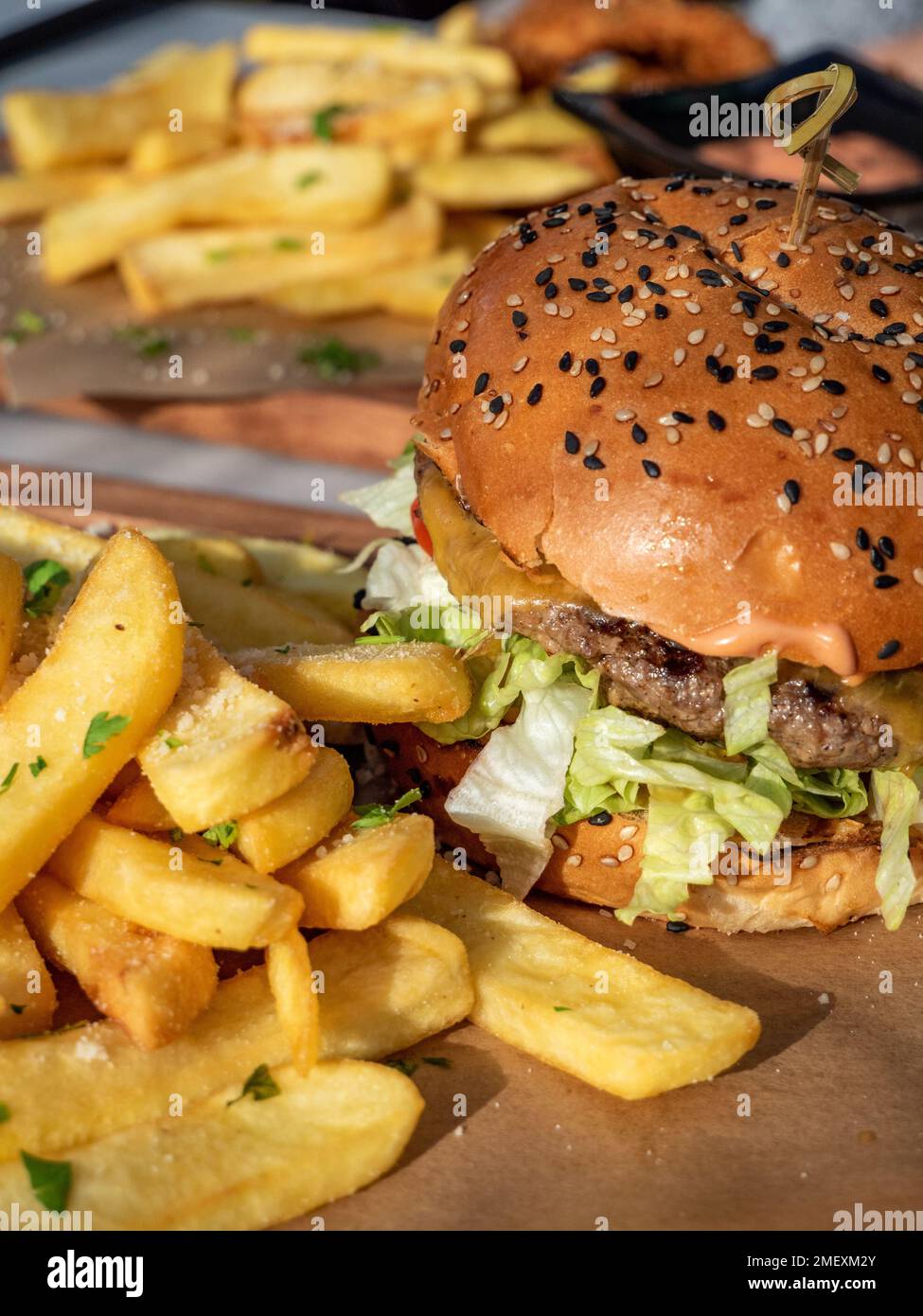Greasy burger hi-res stock photography and images - Alamy