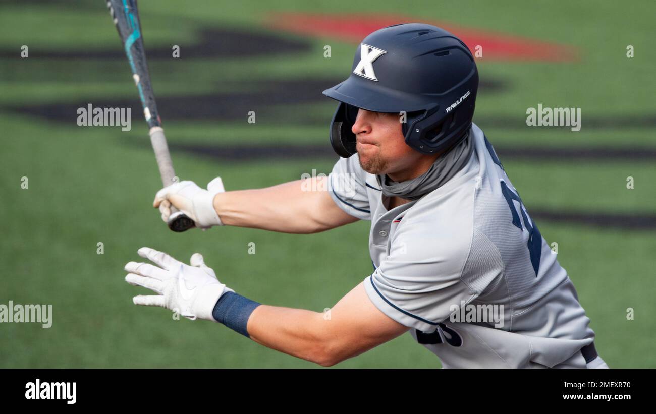 Andrew Walker (23) of Xavier during an NCAA baseball game against ...