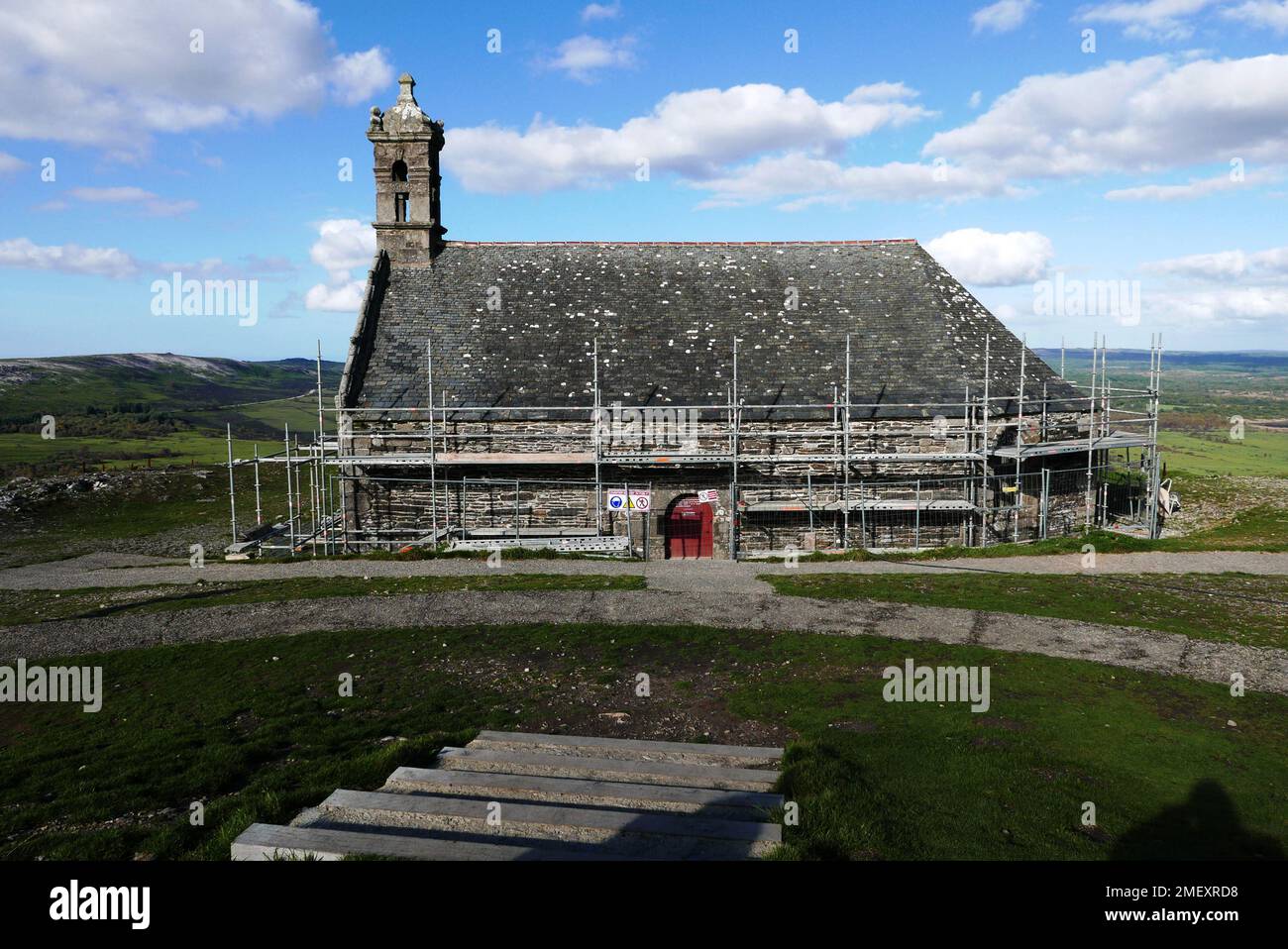Saint-Michel chapel at the top of Mont Saint-Michel de Brasparts, Saint ...