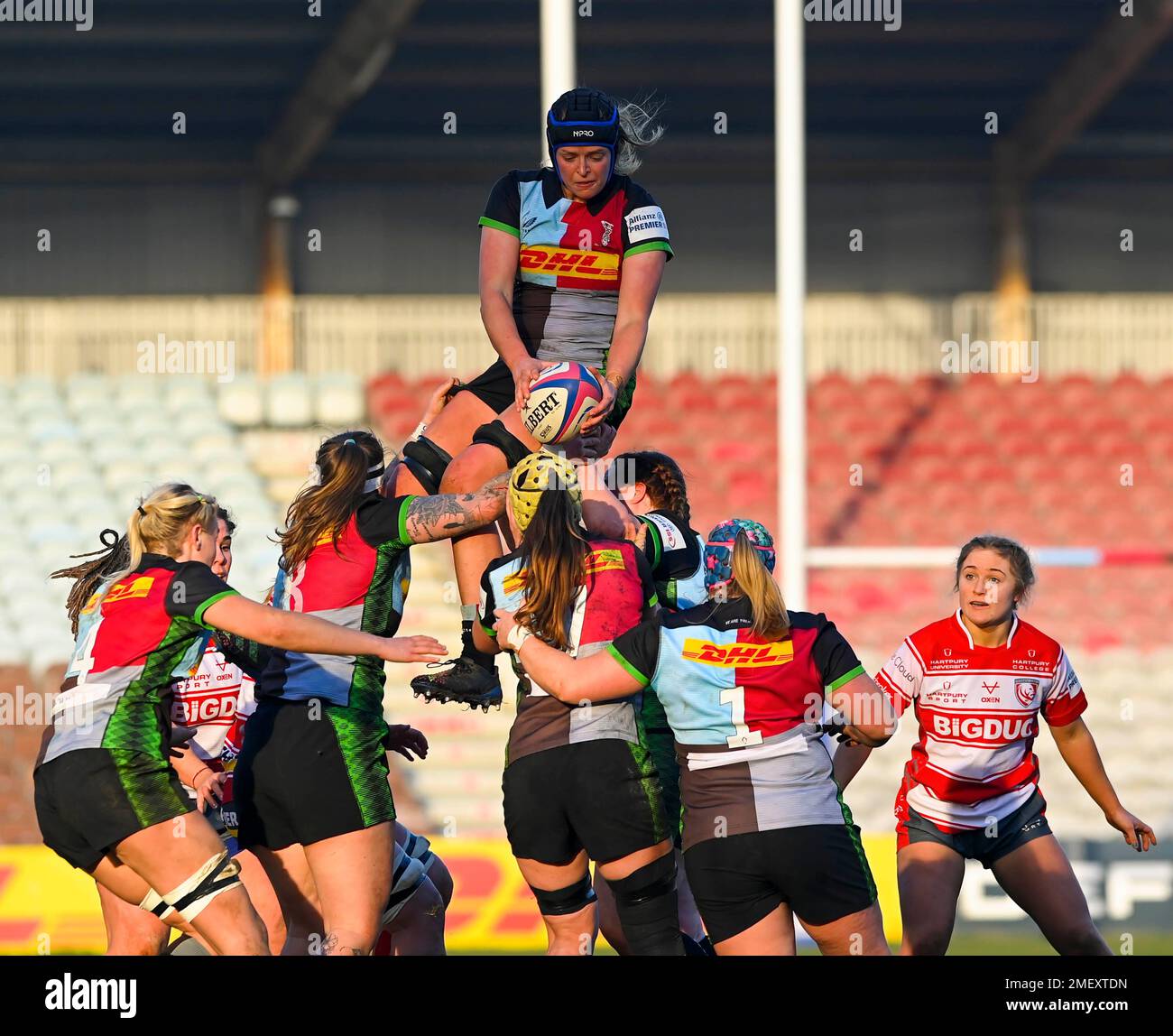 Twickenham Stoop, ENGLAND :Sarah Bonar of Harlequins in action during ...