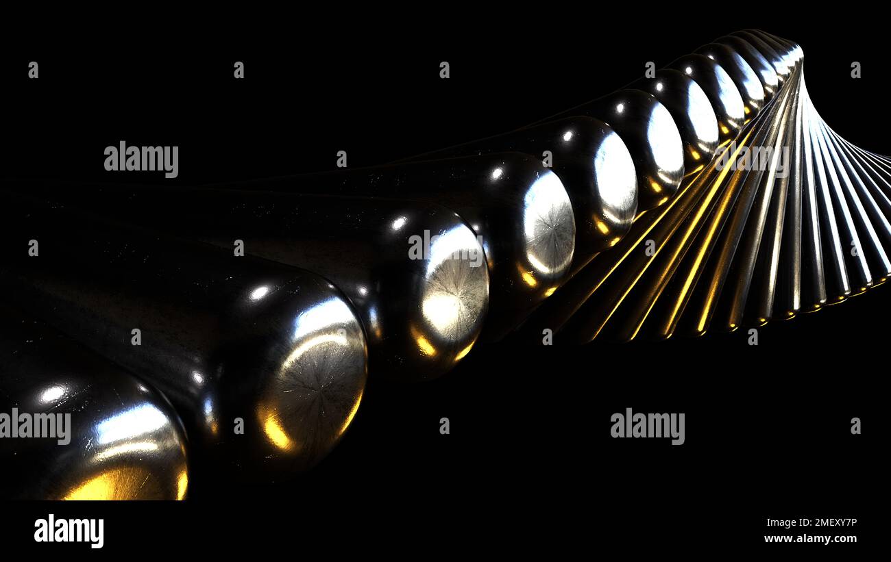 Steel cylinders. Computer generated 3d render Stock Photo - Alamy