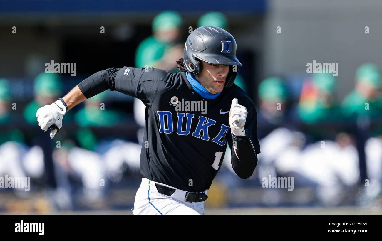 Duke's Ethan Murray in action against Notre Dame during an NCAA ...