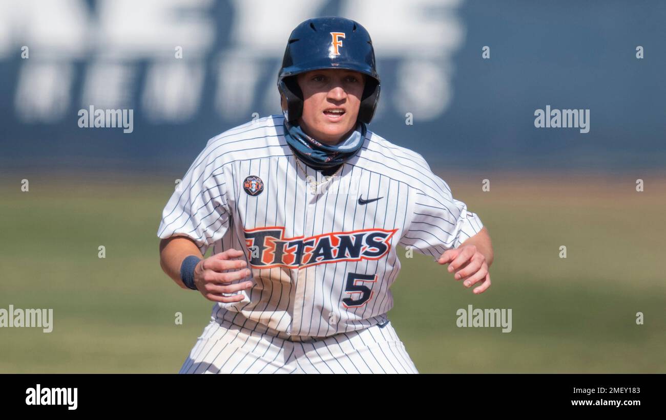 Cal State Fullerton's Caden Connor during an NCAA baseball game against ...