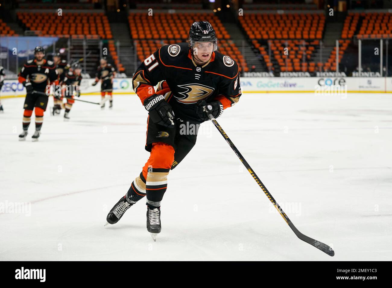 Anaheim Ducks' Troy Terry skates during the second period of an NHL ...