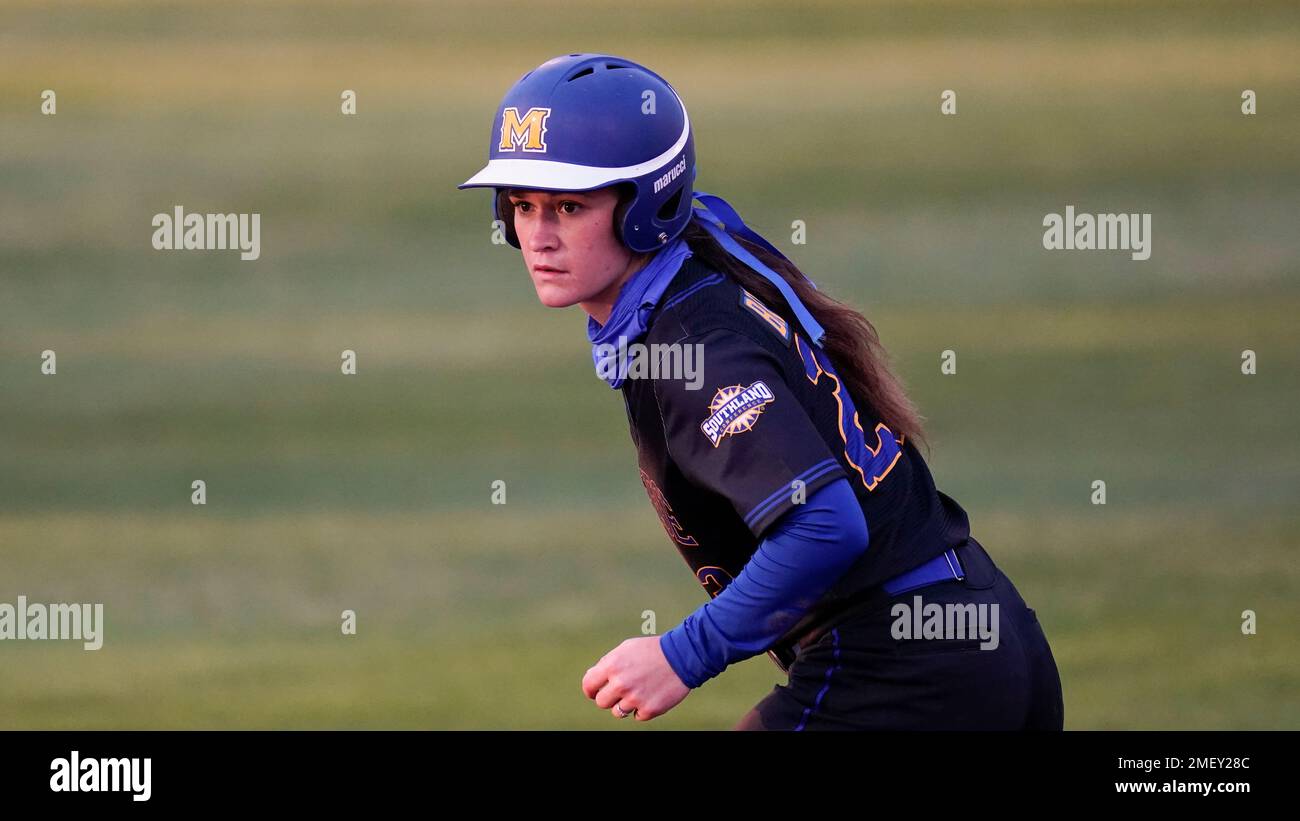 McNeese infielder Taylor Strother (18) looks in as a base runner on ...