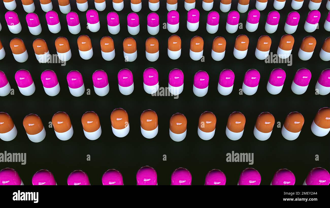 Medical pills. Computer generated 3d render Stock Photo - Alamy