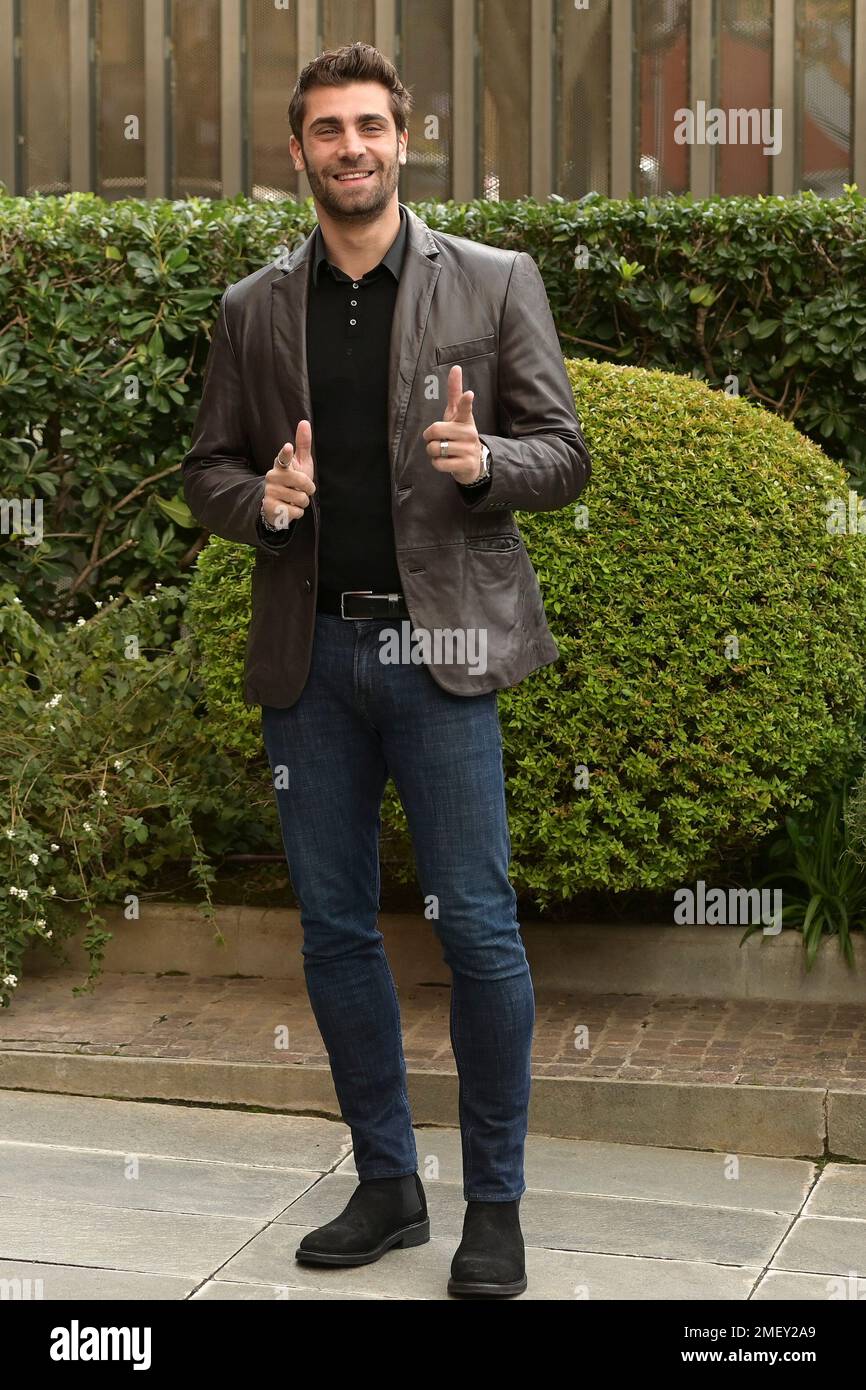 Roma, Italy. 24th Jan, 2023. Mario Ermito attends the photocall of Rai ...