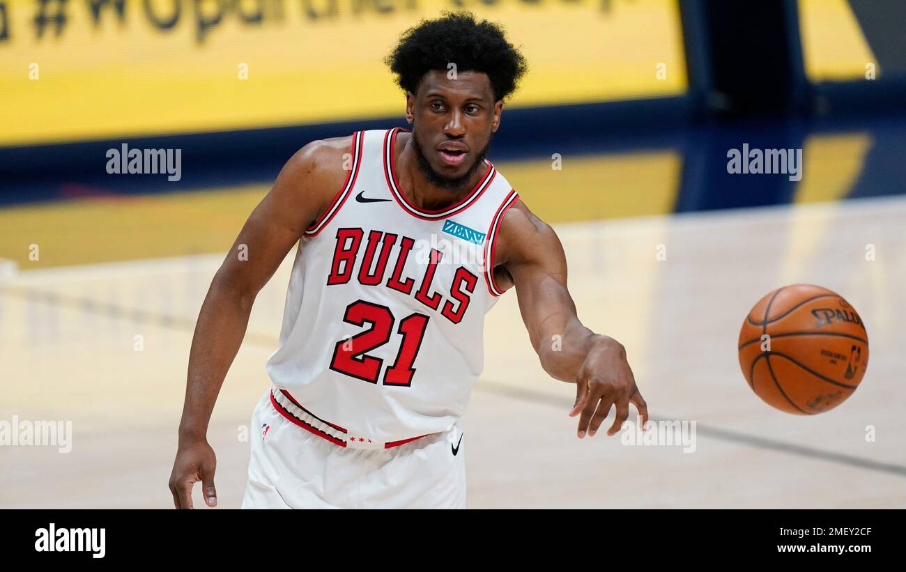 Chicago Bulls forward Thaddeus Young (21) in the first half of an NBA ...