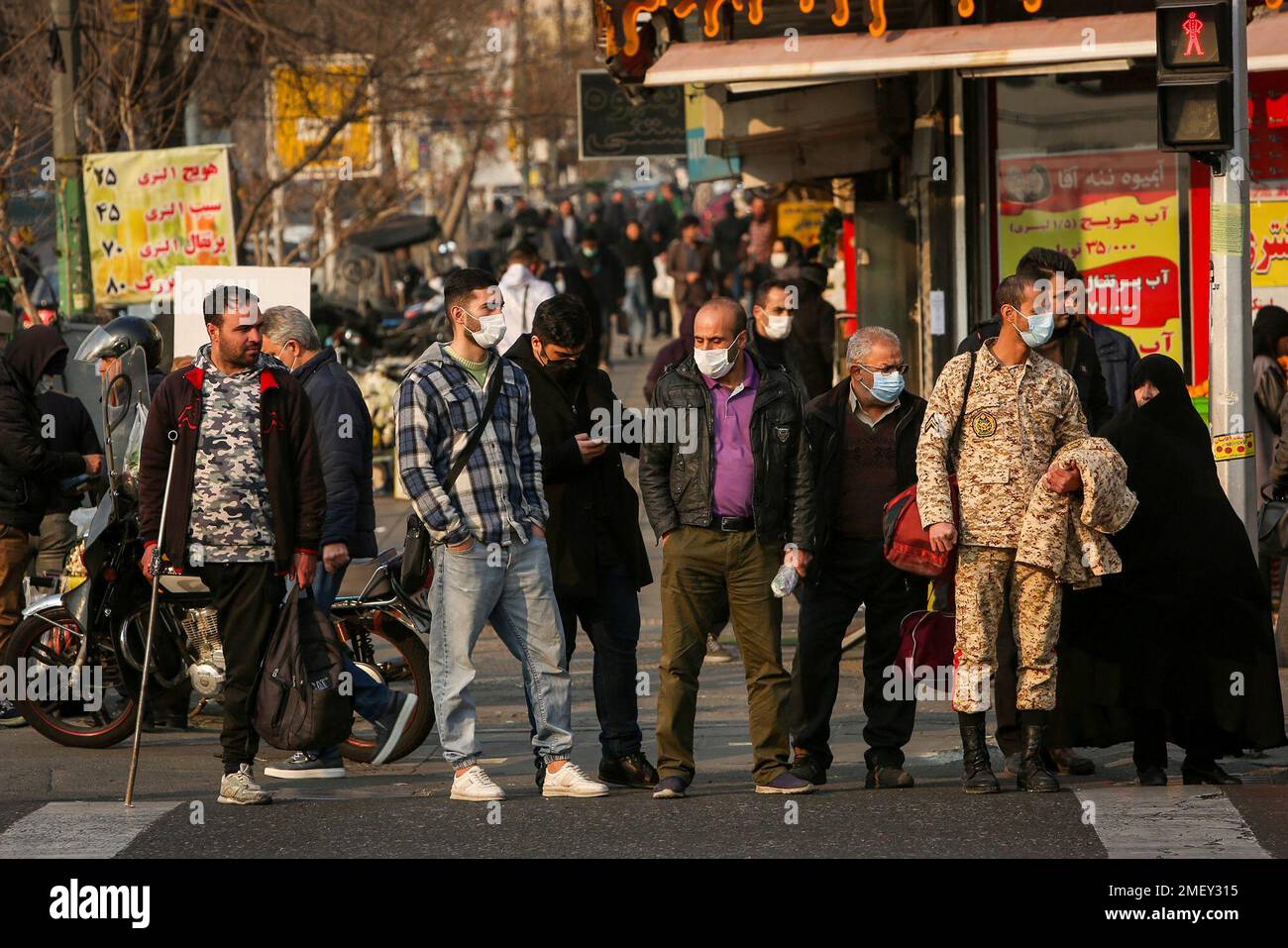 People wear face mask to protect against the pullotion due to the high ...