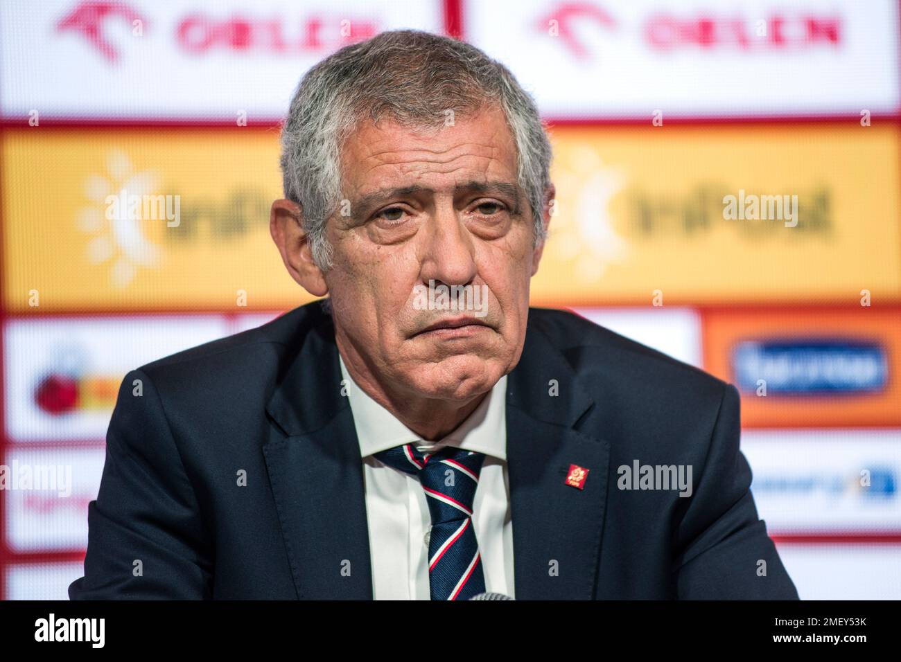Warsaw, Poland. 24th Jan, 2023. Fernando Santos seen during the press ...