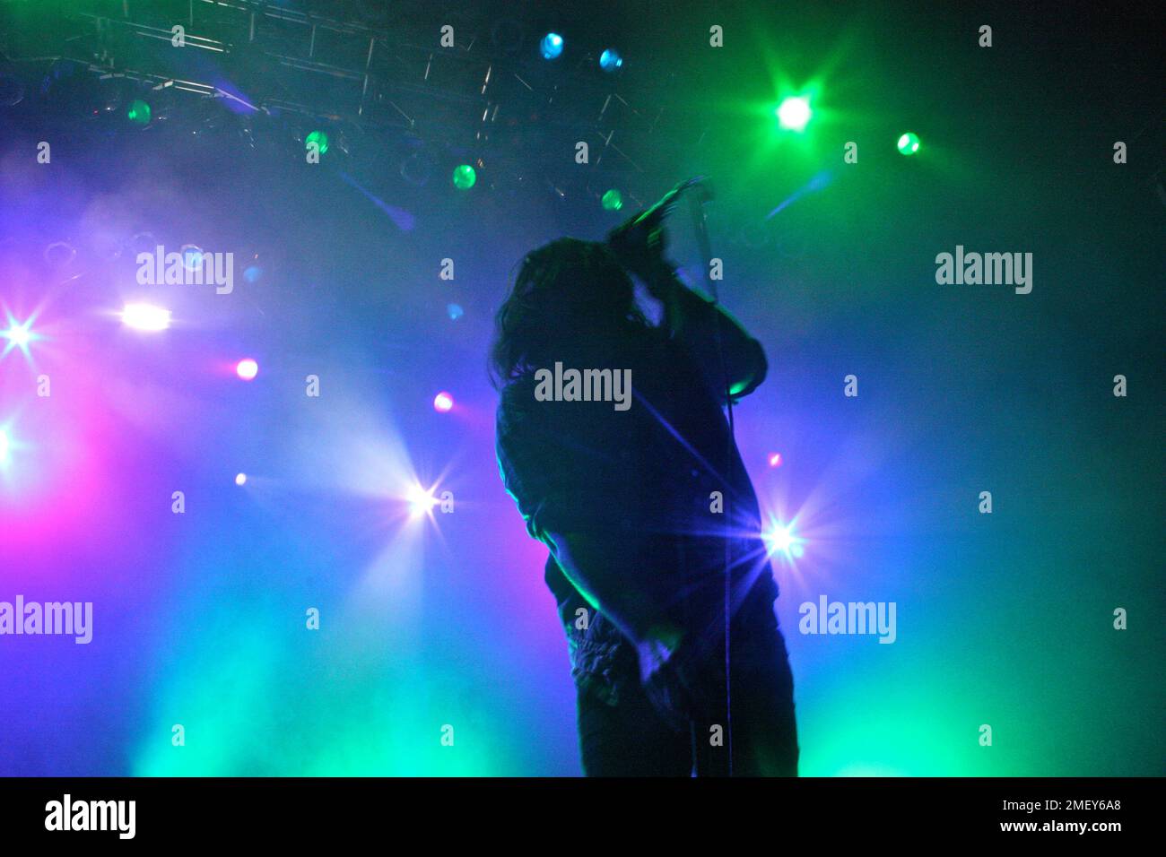 Taking Back Sunday in concert from Terminal 5 in New York Stock Photo ...