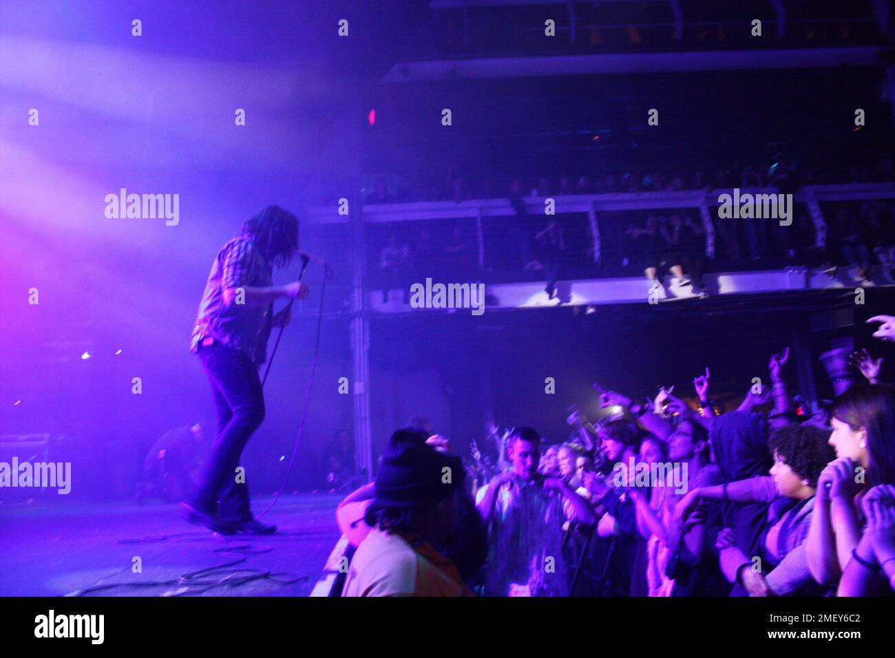 Taking Back Sunday in concert from Terminal 5 in New York Stock Photo ...