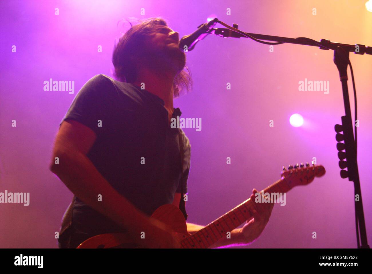 Taking Back Sunday in concert from Terminal 5 in New York Stock Photo ...