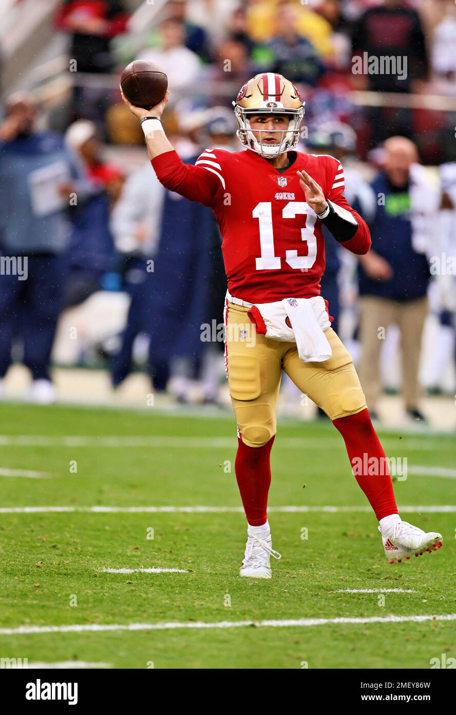 San Francisco 49ers quarterback Brock Purdy (13)during the NFL Wildcard ...