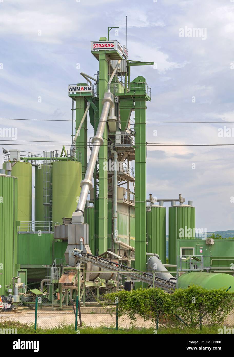 Zajecar, Serbia - June 12, 2022: Batch Asphalt Mixing Plant Ammann ...