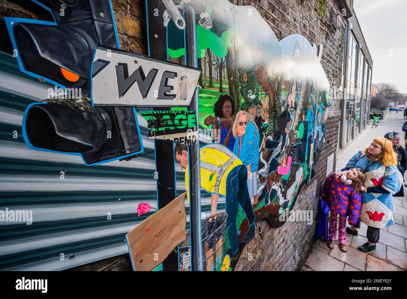 London, UK. 24th Jan, 2023. Flo Brooks unveils his new large-scale ...