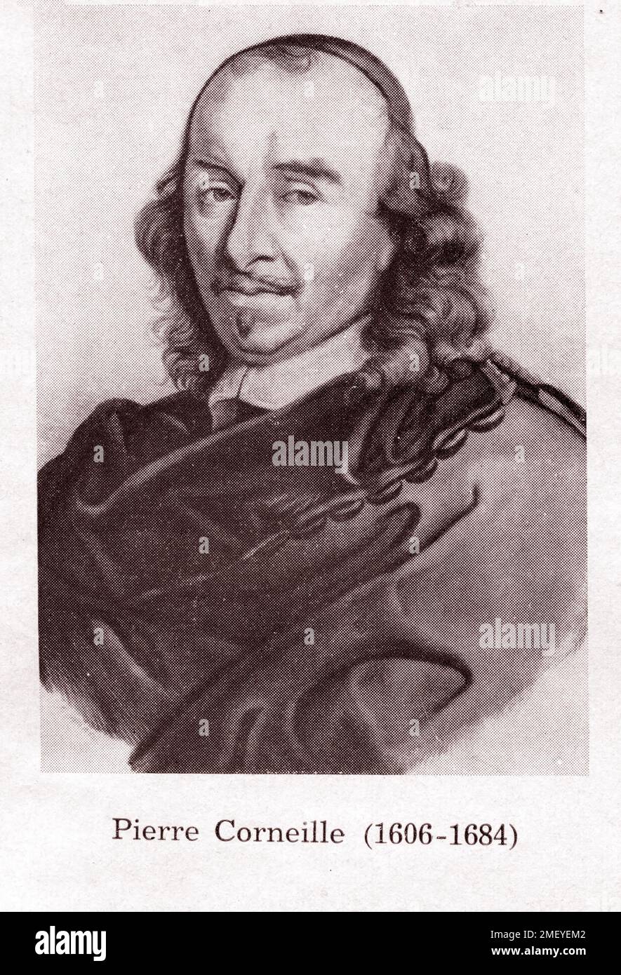 Old portrait of French writer Pierre Corrneille Stock Photo - Alamy