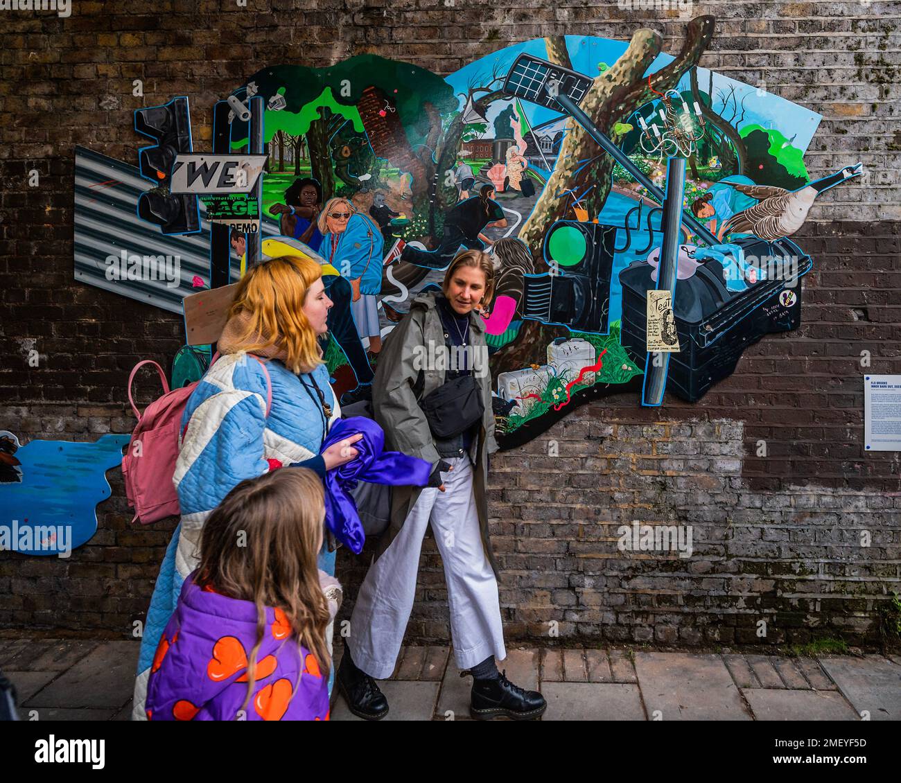 London, UK. 24th Jan, 2023. Flo Brooks unveils his new large-scale ...