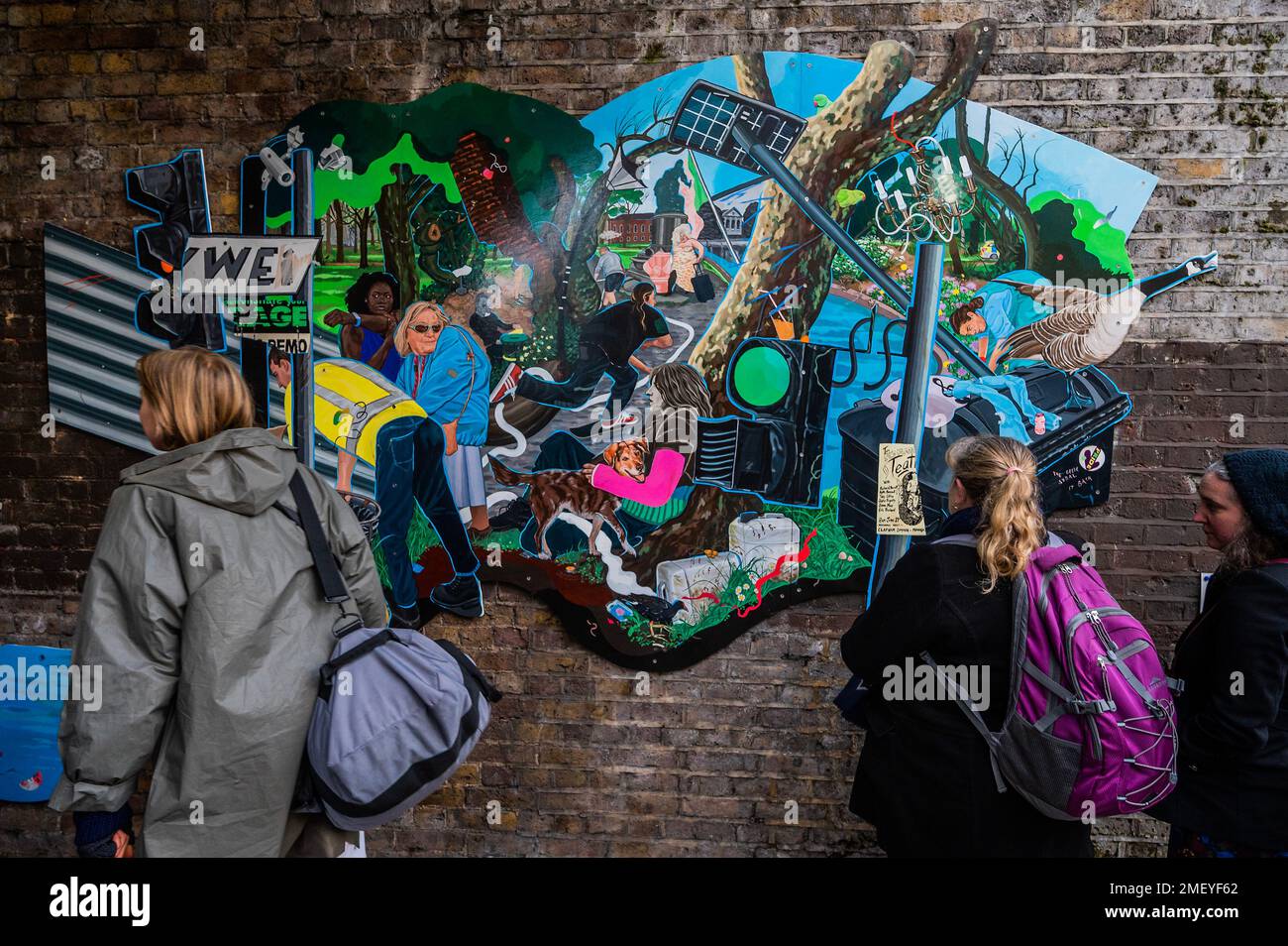 London, UK. 24th Jan, 2023. Flo Brooks unveils his new large-scale ...