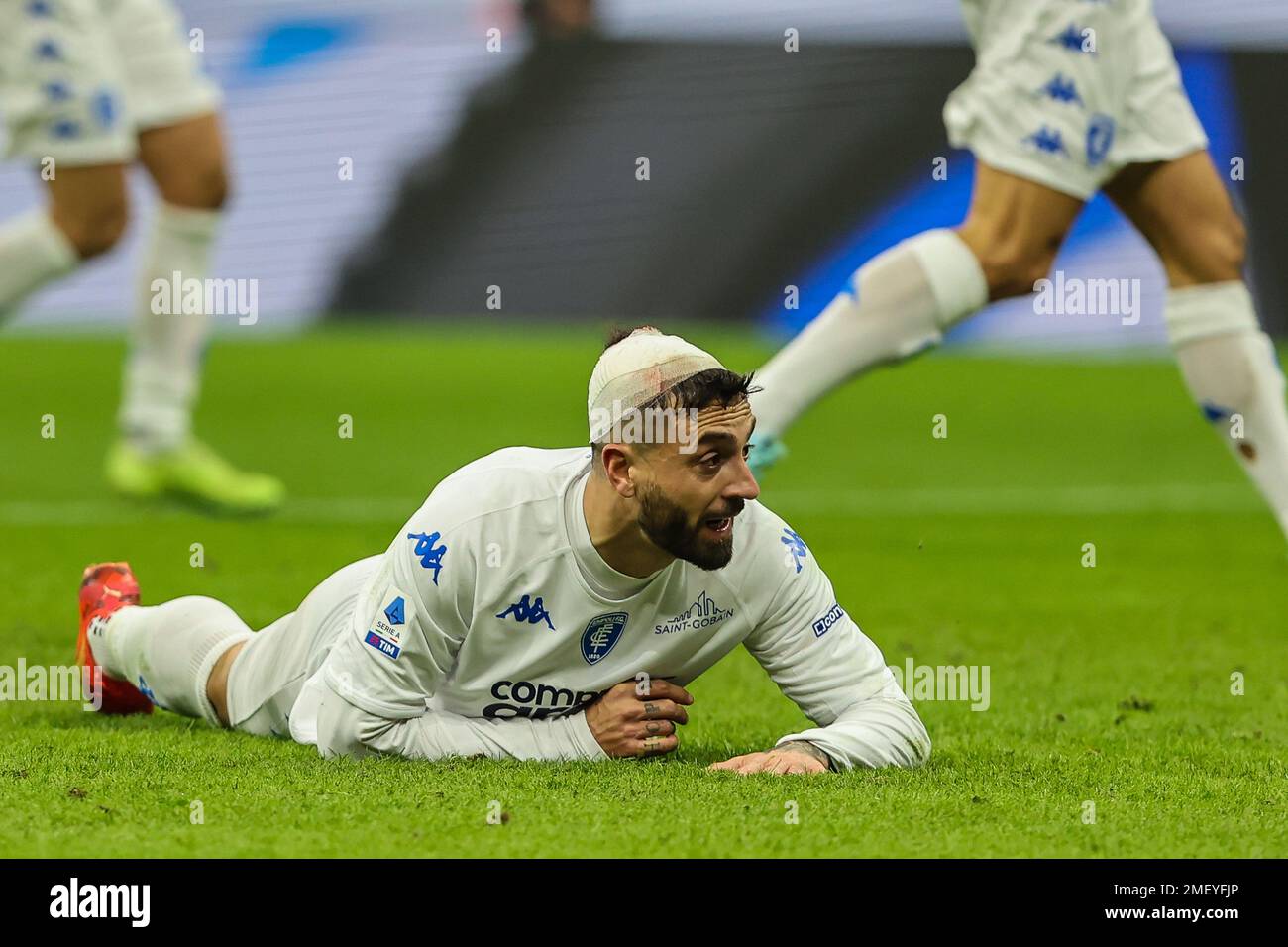 Francesco Caputo of Empoli FC reacts during Serie A 2022/23 football ...