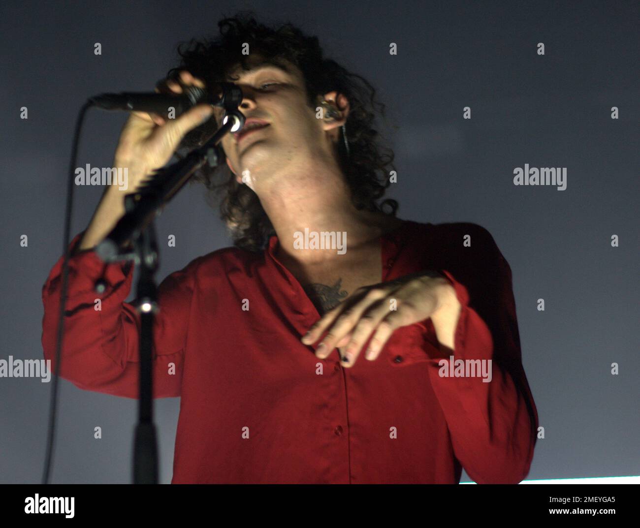 The 1975 in concert from the Terminal 5 in New York Stock Photo - Alamy