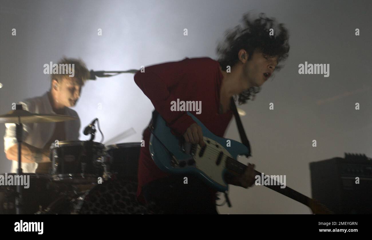 The 1975 in concert from the Terminal 5 in New York Stock Photo - Alamy