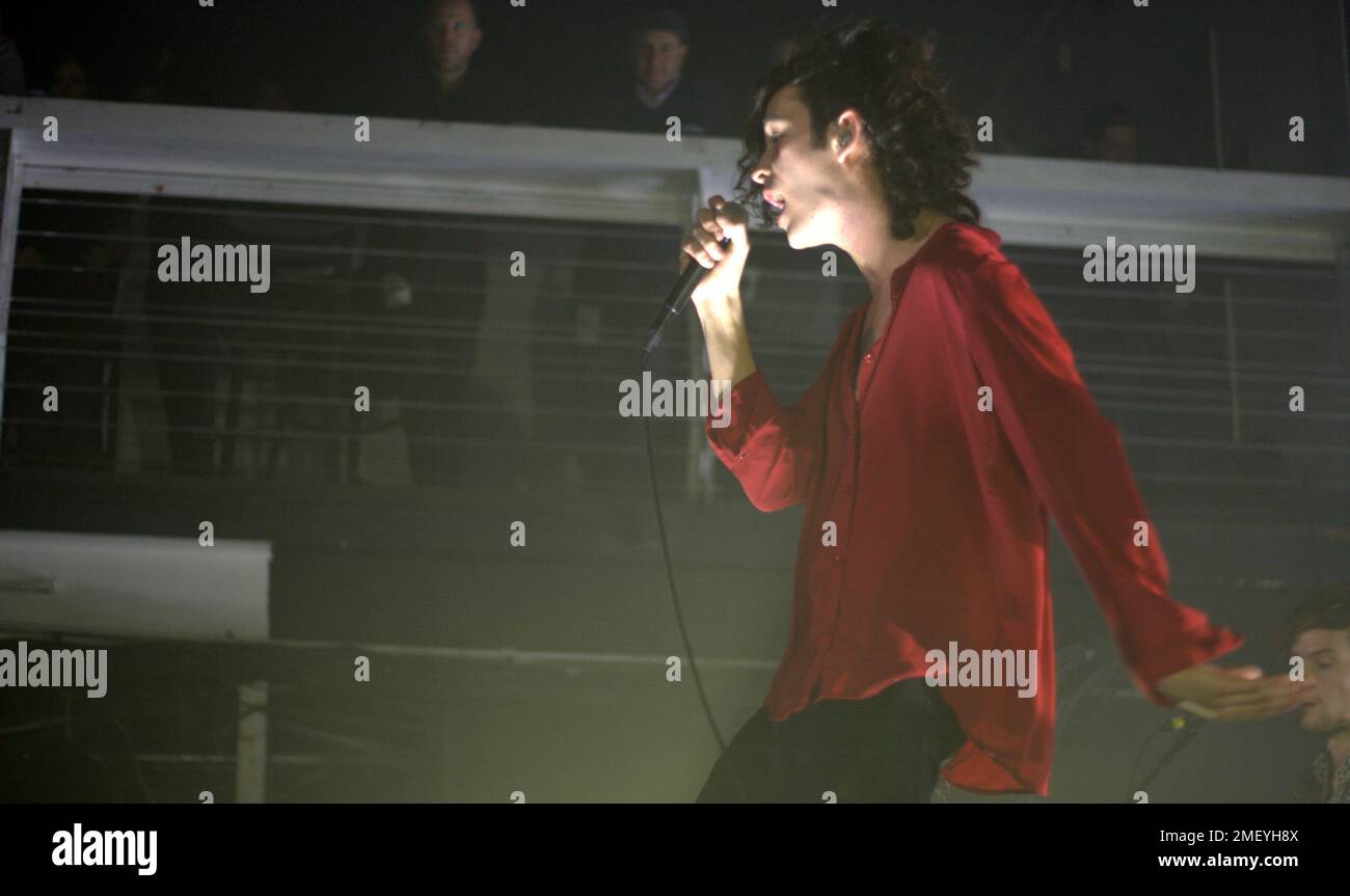 The 1975 in concert from the Terminal 5 in New York Stock Photo - Alamy