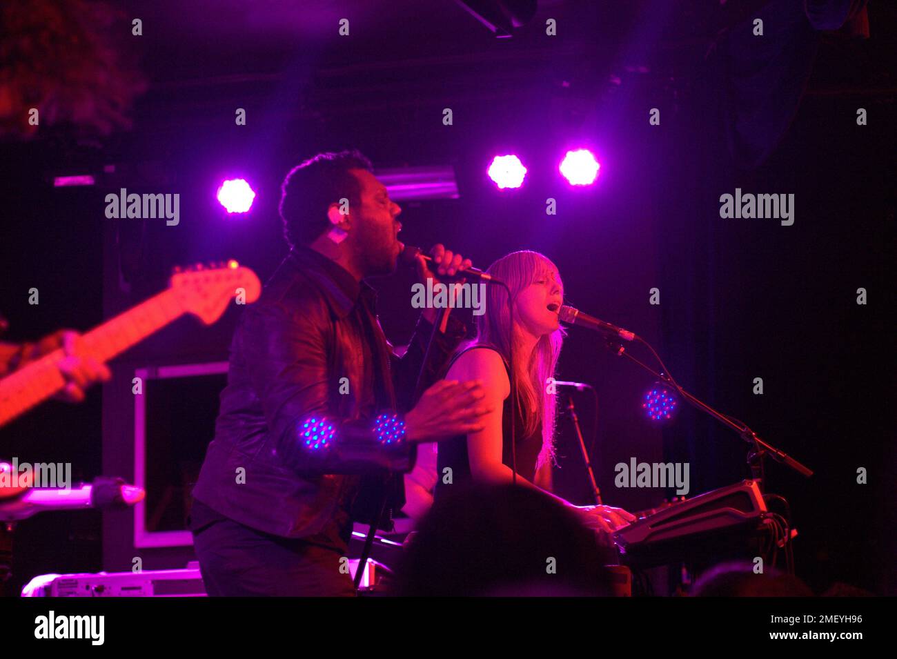 The Dears in concert from The Knitting Factory in Brooklyn Stock Photo ...