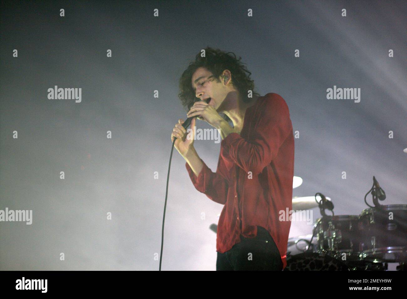 The 1975 in concert from the Terminal 5 in New York Stock Photo - Alamy