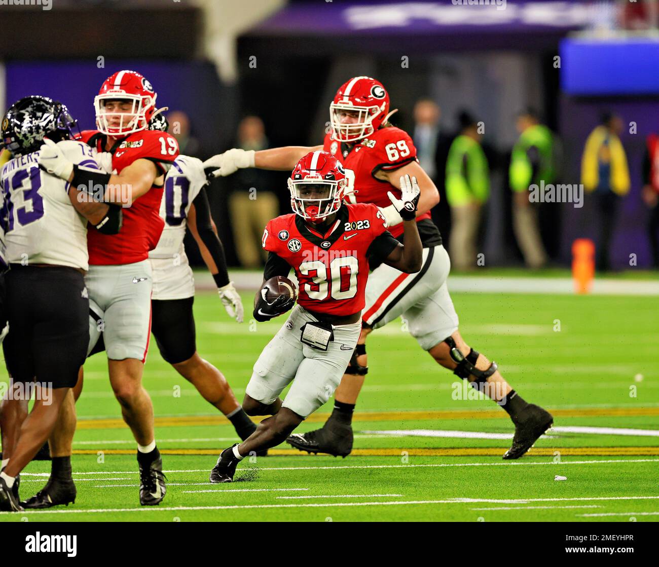 Georgia Bulldogs running back Daijun Edwards (30)In the College ...