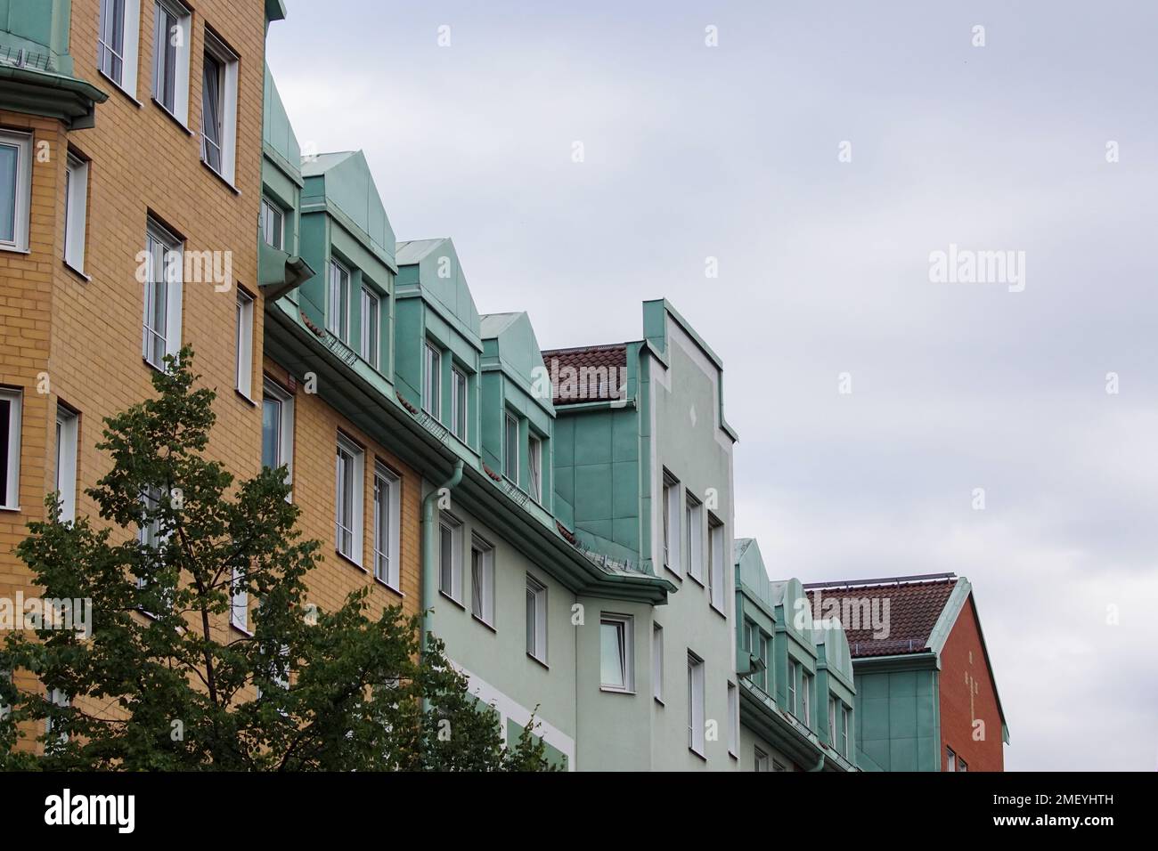 Low angle view of buildings against sky Stock Photo - Alamy